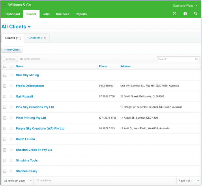 Integration - WorkflowMax - Nimbus